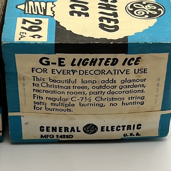 GE Lighted Ice | Holiday | Vintage Ge Lighted Ice Christmas Bulbs ...